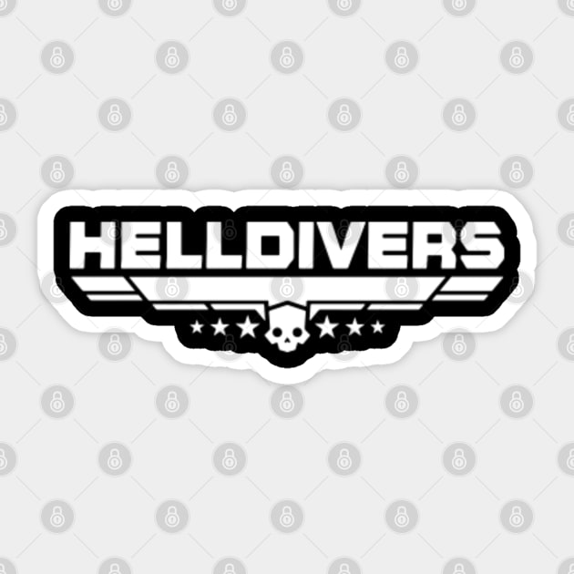 Helldivers Logo Helldivers Sticker Teepublic